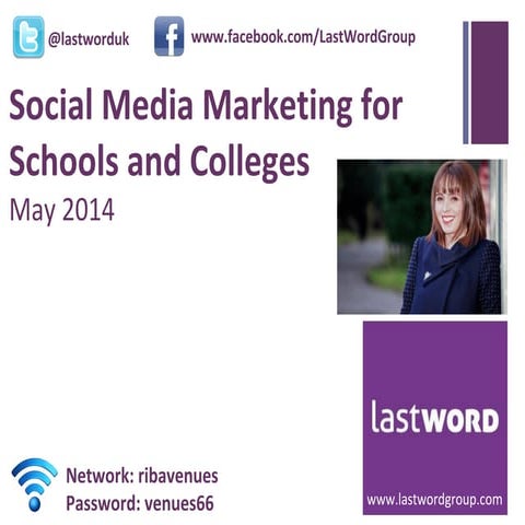 Social Media Marketing for Schools and Colleges | PPT