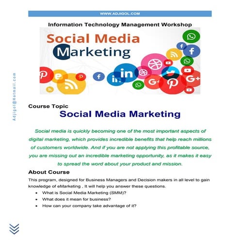 Social media marketing course outlook | PDF