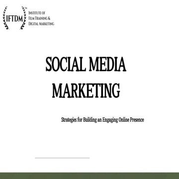 Excel in Social Media Marketing: Premier SMM Institute in Delhi | PPT