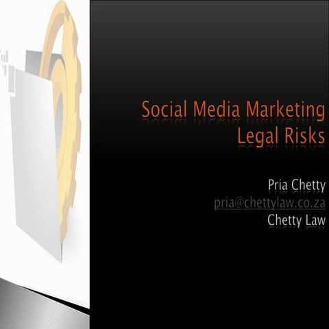 Social Media Marketing Legal Risks | PPT