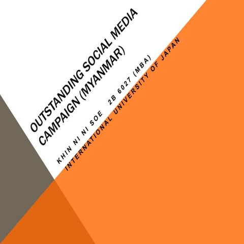 Social media marketing & MYANMAR | PPTX