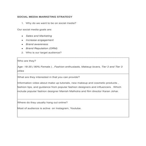 Social Media Strategy: Elevate Your Brand Online | PDF