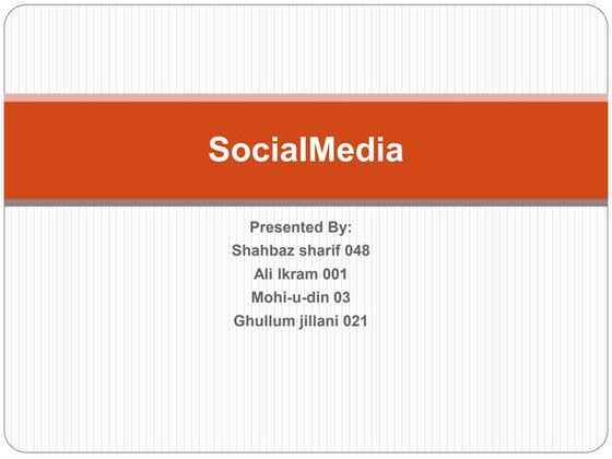 English presentation 1 (social media) | PPTX