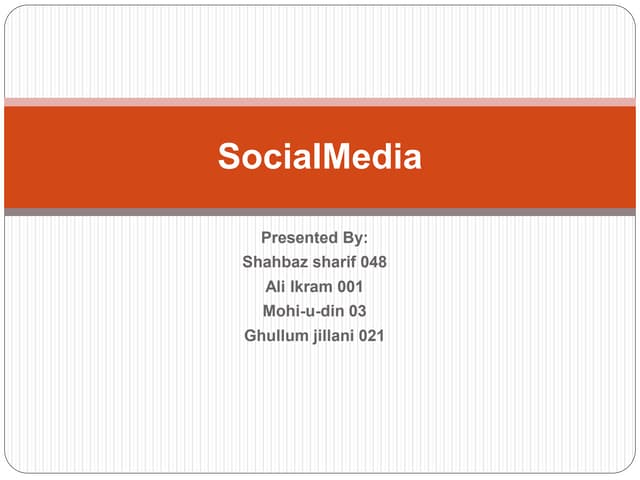 English presentation 1 (social media) | PPTX