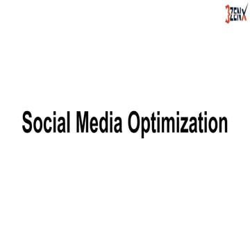 Social Media optimization | PPTX