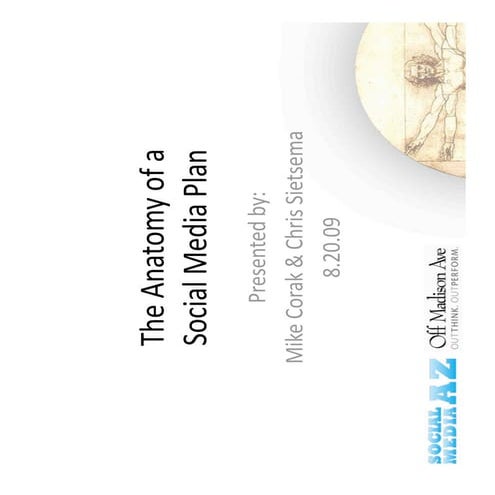 Social Media Plan Anatomy SMAZ 8 20 09 Pdf | PPTX | Social Networking ...
