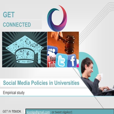 Social media policies in universities | PPTX