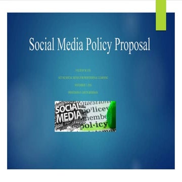 Social Media Guidelines for Employees | PPT