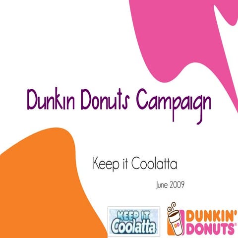 Dunkin Donuts Social Media Plan | DOCX