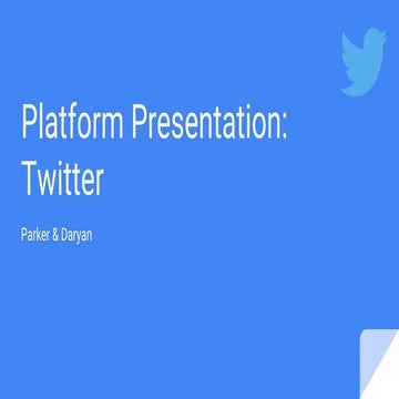Twitter Social Media Project | PPT