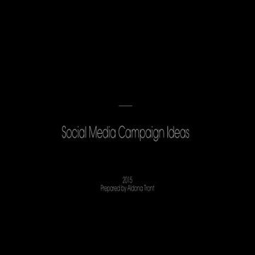 Social action campaign ideas | PPTX