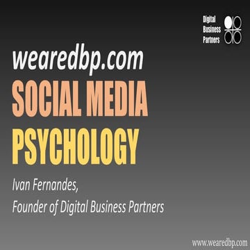 wearedbp.com : Social Media Psychology | PDF