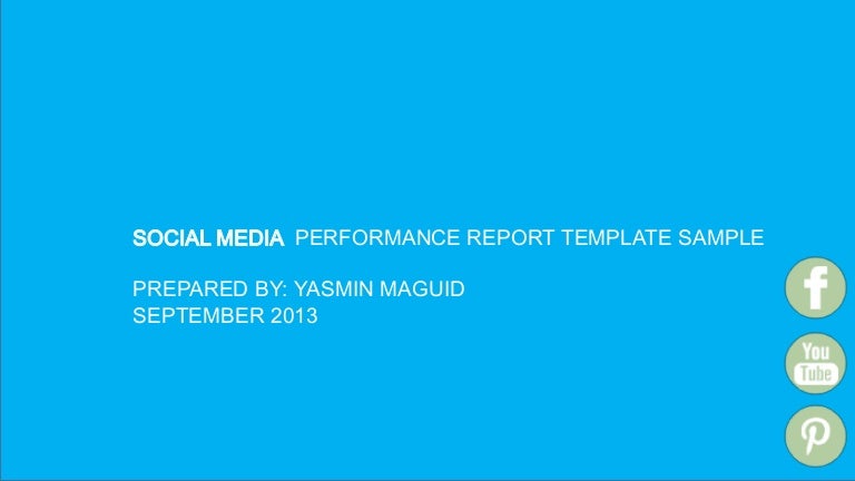 Social Media Report sample Social Media Report sample