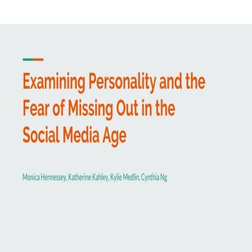 Social Media Research Project Presentation | PPTX