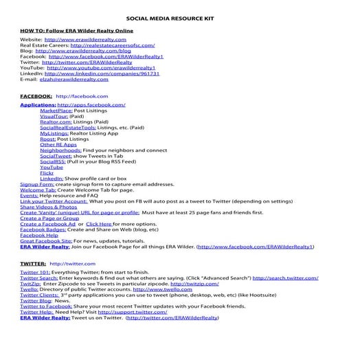 Social Media Resource Kit | PDF | Social Networking | Internet