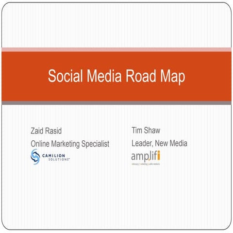 Social media road map | PPTX