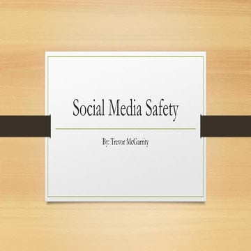 Social Media Awareness | PPTX