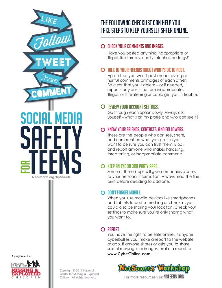 Social Media Safety Teens From NetSmartz social-media-safety-teens-from-netsmartz