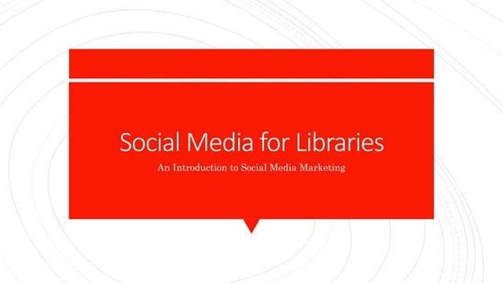 Mastering Instagram | Social Media for Libraries (3) | PPT