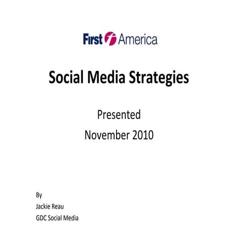 Social media strategies | PPT | Social Networking | Internet