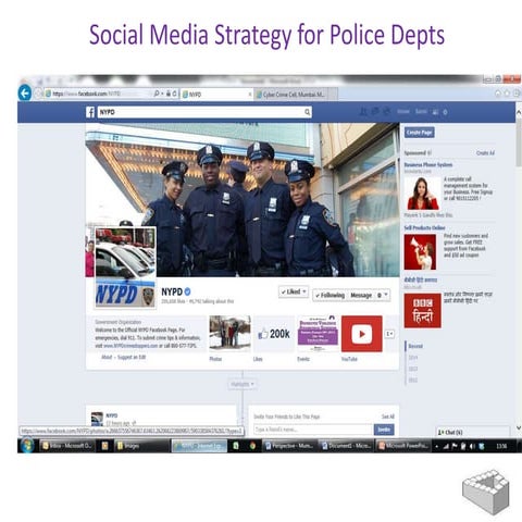 Social media strategy for Police & Citizen Services Departments | PPTX
