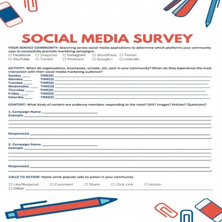 Social Media Survey | PDF