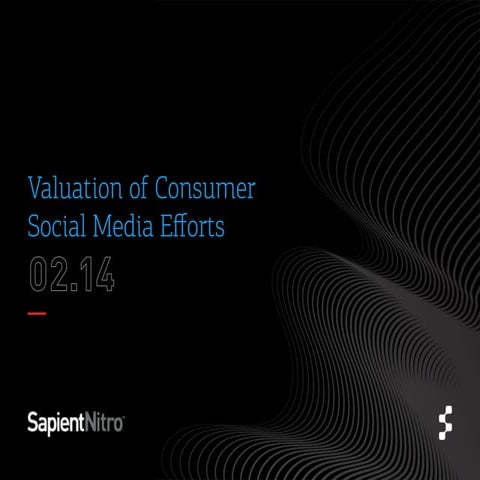 Social Media Valuation: A Point of View and Methodology | PDF