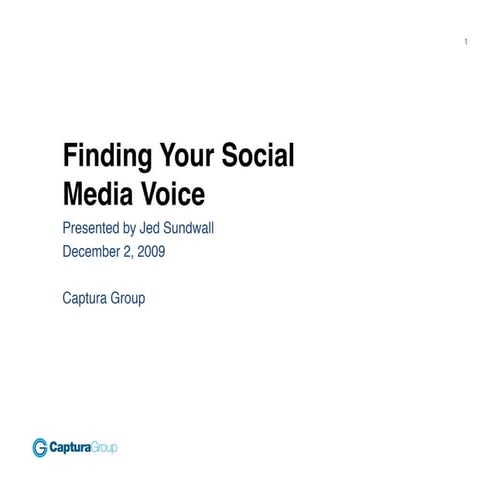 Finding Your Social Media Voice | PDF