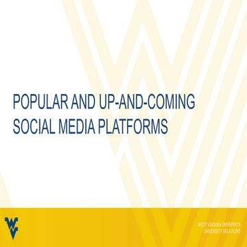 Social Media Overview (Facebook, Instagram, LinkedIn, Twitter, YouTube ...