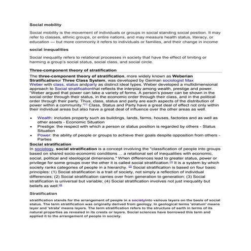 Social stratification | PPT