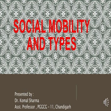 Social mobility and types | PPT