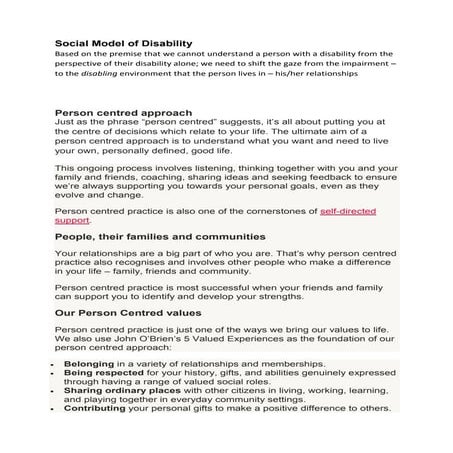 Social model of disability | PDF