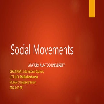 Social movements | PPTX