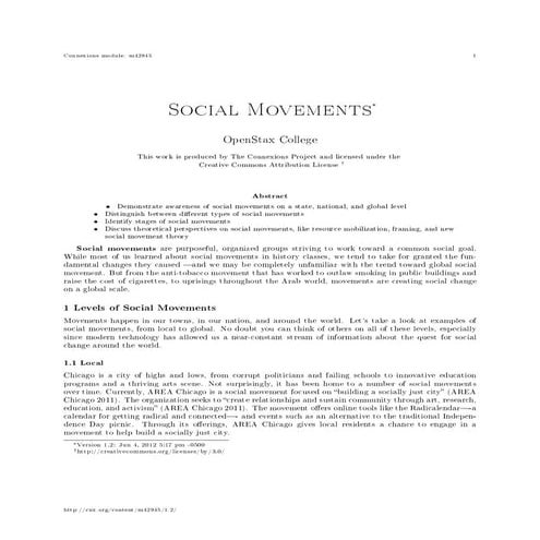 Social movements openstax | PDF