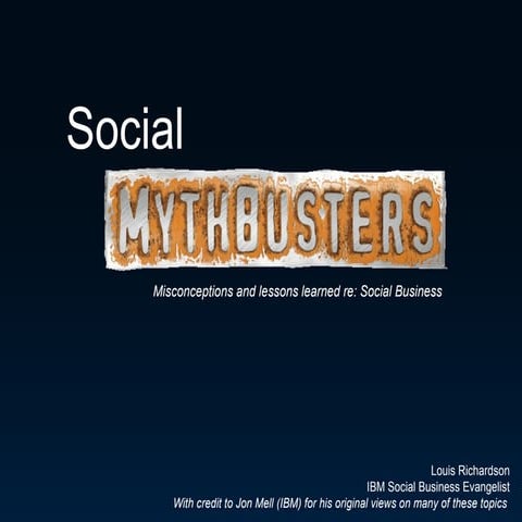 Social Mythbusters | PPT