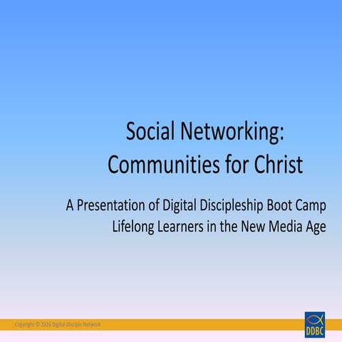 Social Networking: Communities for Cchrist 2016 | PDF | Social Networking | Internet