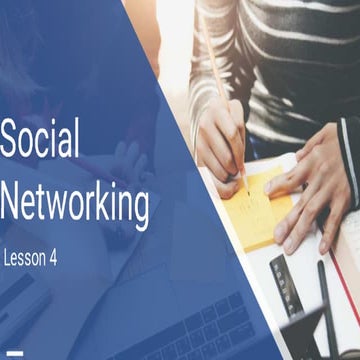 Social Networking (Lesson 4) - Computer | PPT
