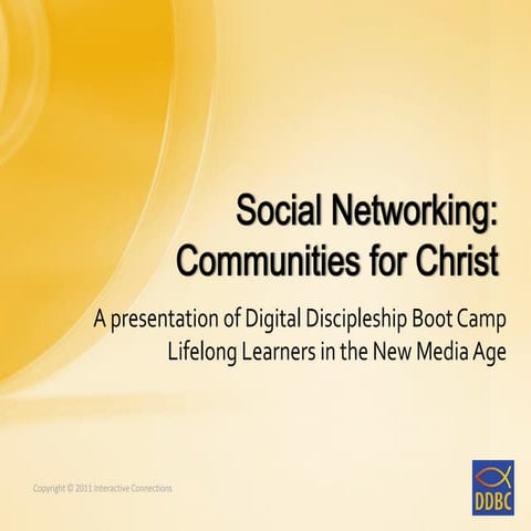 Social Networking: Communities for Christ | PPT