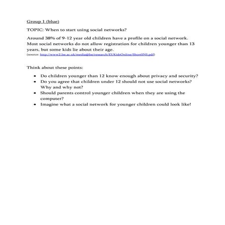 Social networks handouts | PDF
