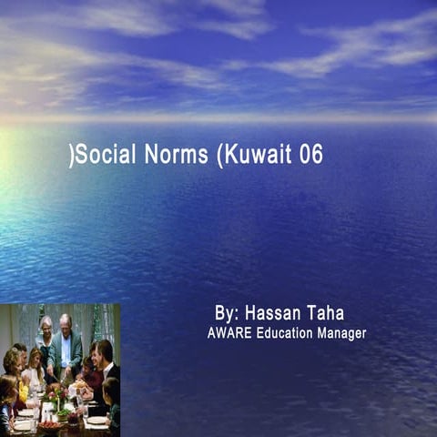 Social norms theory | PPTX