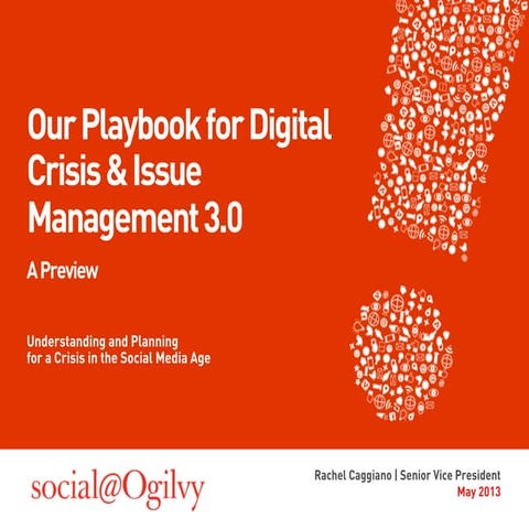 Our Playbook for Digital Crisis and Issue Management 3.0 | PDF ...