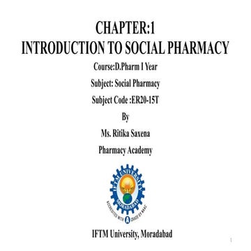 Introduction to Social Pharmacy Chapter 1.pptx