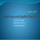 Nutrition and Health (Part-2) | PPTX