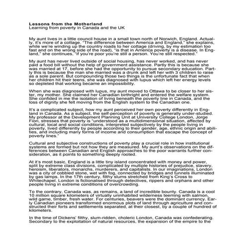 Social policy amy leaman | PDF