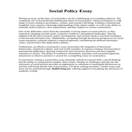 Social Policy Essays.pdf