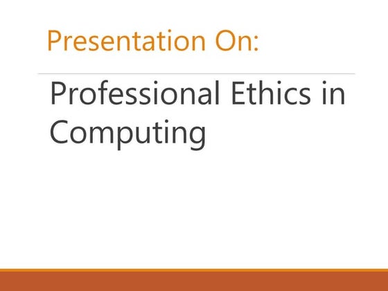 The 10 Commandments of Computer Ethics | PPT