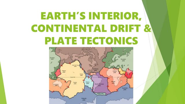 PLATE TECTONICS AND EARTHS HISTORY.G11 SCIENCE | PPTX