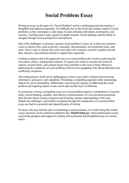 Essays On Social Issues.pdf