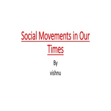Social protest movements | PPTX