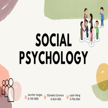 Social PSYCHOLOGY dsagfshrgaaafghheeeeew | PPTX